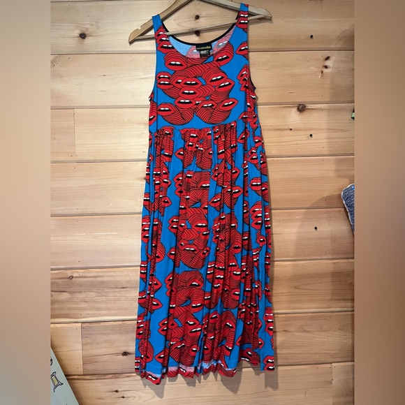 Nooworks | Dresses | Nooworks Nwt Mouthes Print Naomi Dress | Poshmark